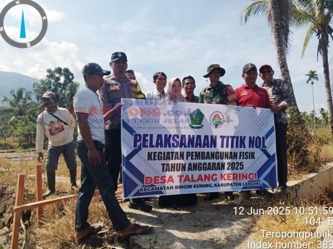 Desa Talang Kerinci Laksanakan Titik Nol Pembangunan Jalan Usaha Tani ...